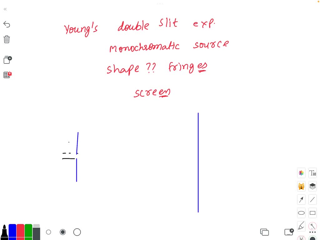 SOLVED: A Young's double slit experiment uses a monochromatic source ...