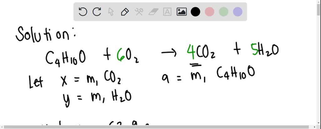 SOLVED: Question 2 During the combustion of butanol (C4H10O), what mass ...