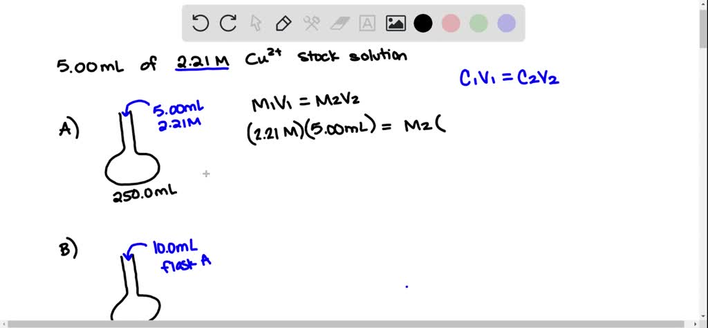 SOLVED:A chemist needs to create a series of standard Cu2+(aq)Cu2+(aq ...