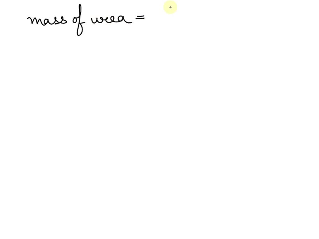 SOLVED: Urea (NH2)2CO) is prepared by reacting ammonia with carbon ...