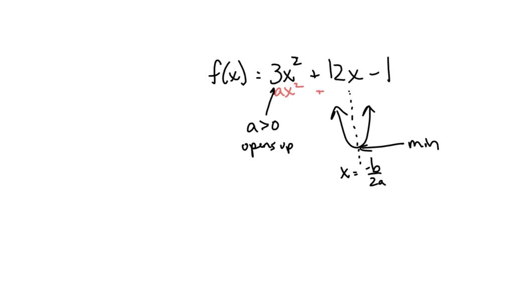 Solved Determine Without Graphing Whether The Given Quadratic Function Has A Maximum Value Or 8582