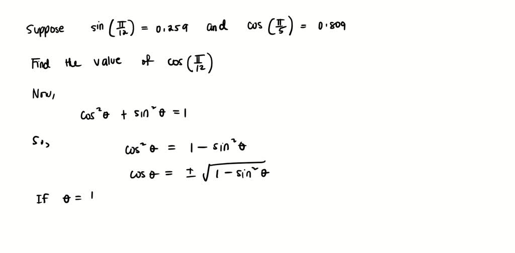 SOLVED: Calculate the quantity without using the the trigonometric functions on your calculator ...