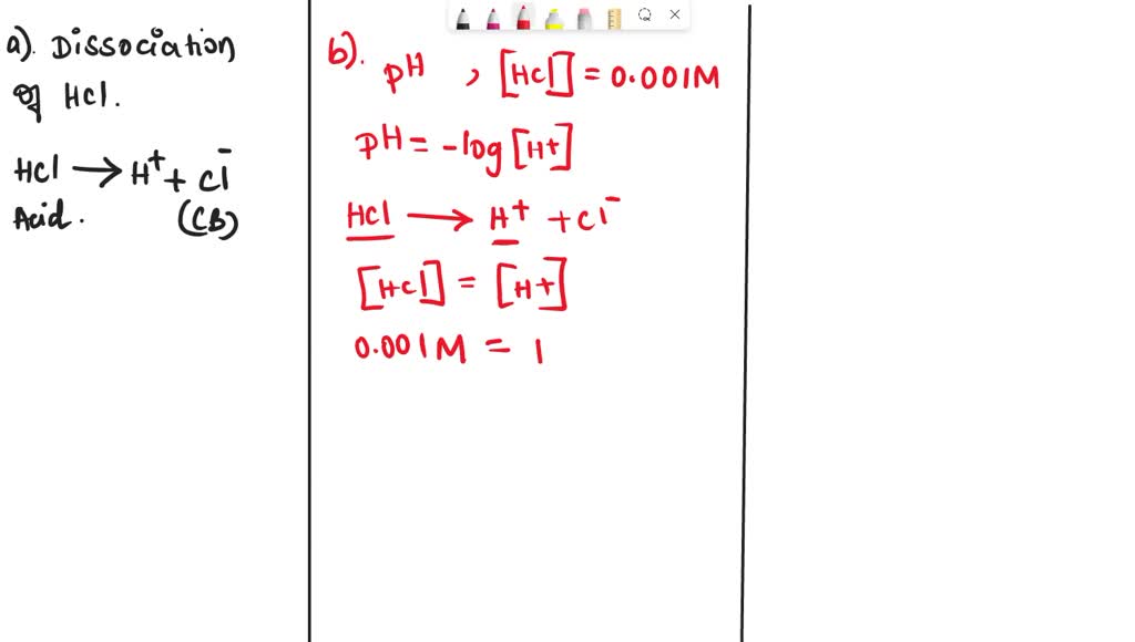 Solved For The Problems Below Assume 100 Dissociation A Write The