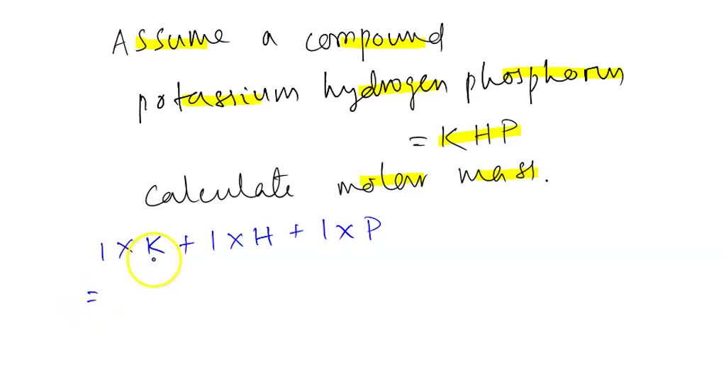 SOLVED: Every - year, some students think that KHP means potassium ...