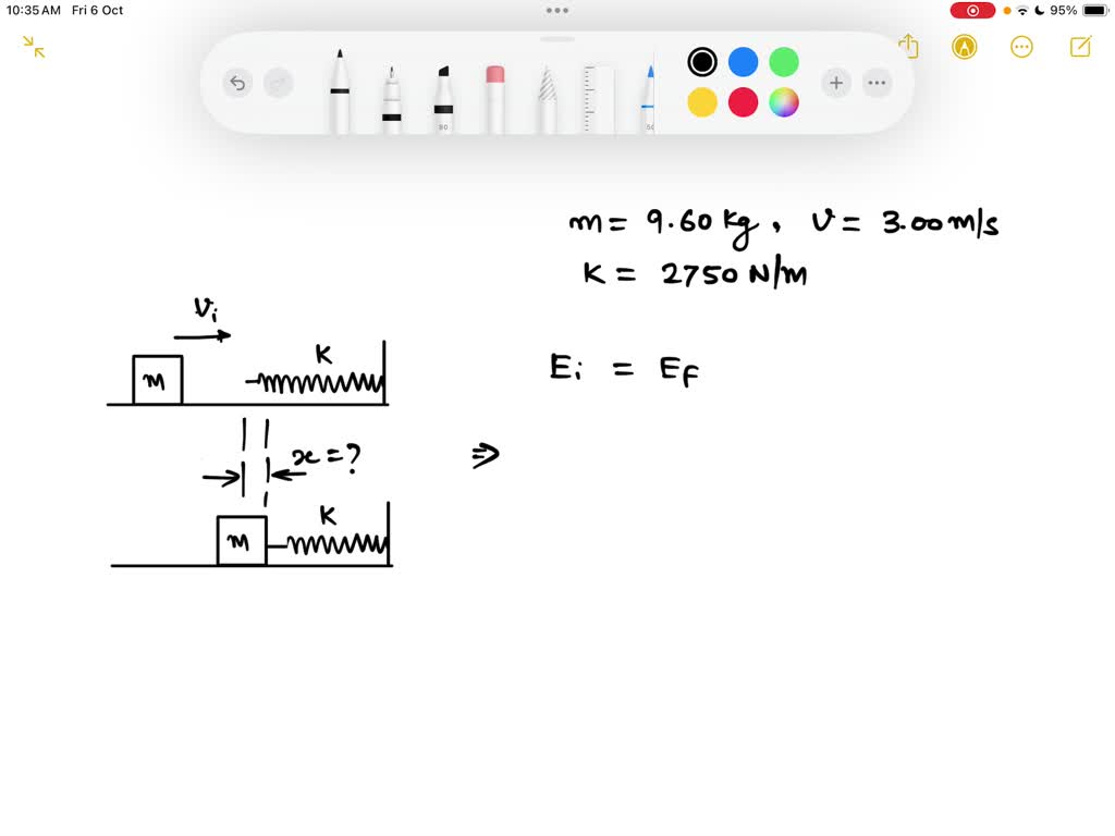 SOLVED: As shown in the figure below, a box of mass m = 9.60 kg is sliding across a horizontal ...