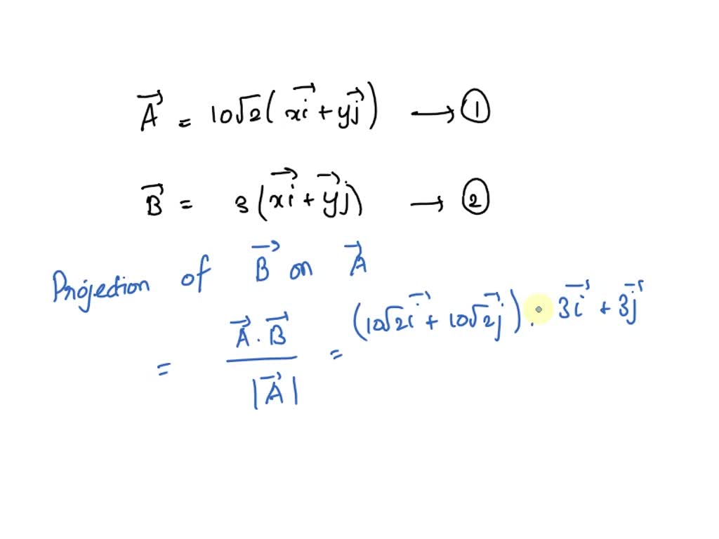 SOLVED: Given A = (10 squareroot of 2) (ax + ay) and B = 3 (ay + az ...