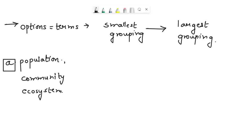 SOLVED: Which sequence represents the correct ranking, from smallest (least encompassing) to ...