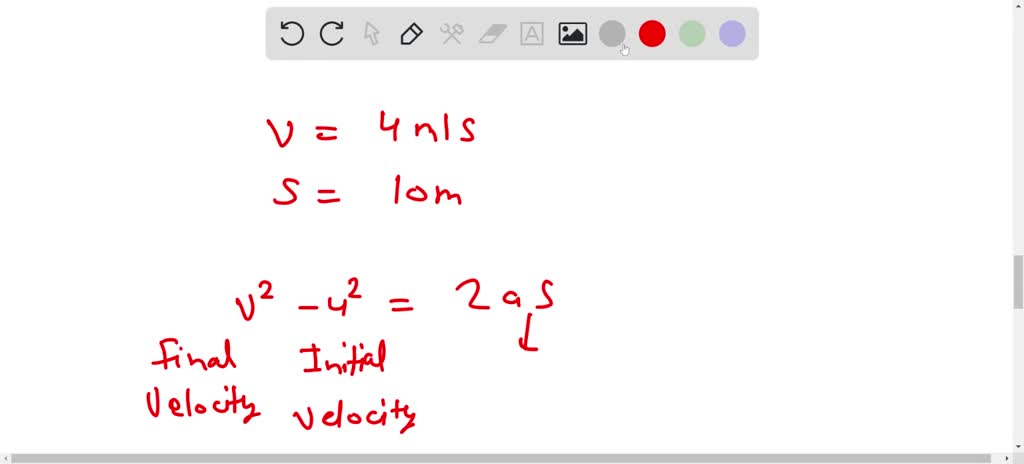 SOLVED: A particle starts from rest and attains a velocity of 4 metres per second in 10 seconds ...