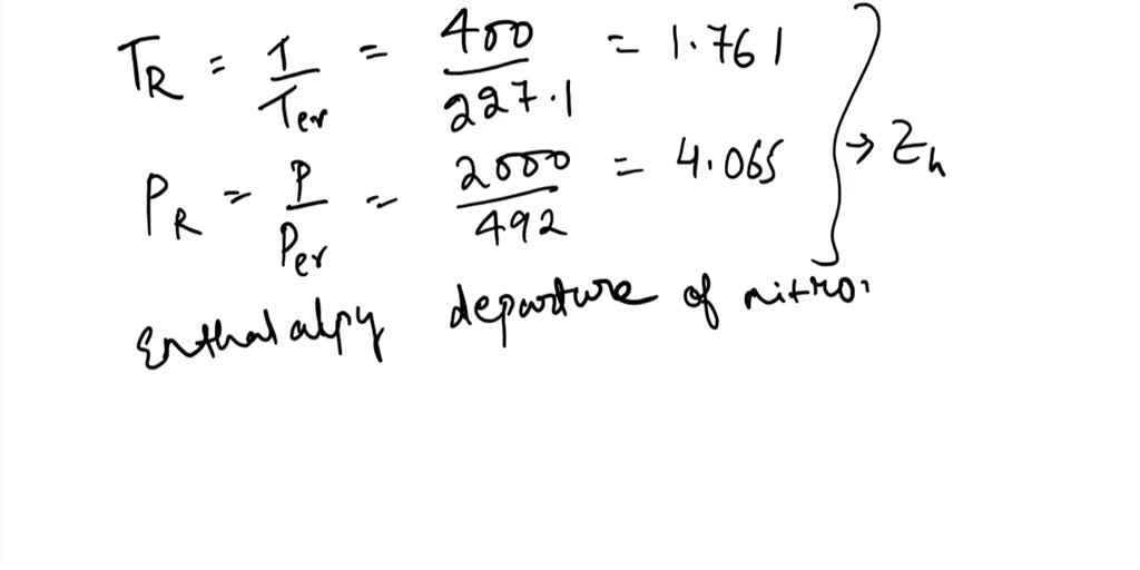SOLVED: Determine the enthalpy of nitrogen, in Btu/lbm, at 400 R and ...