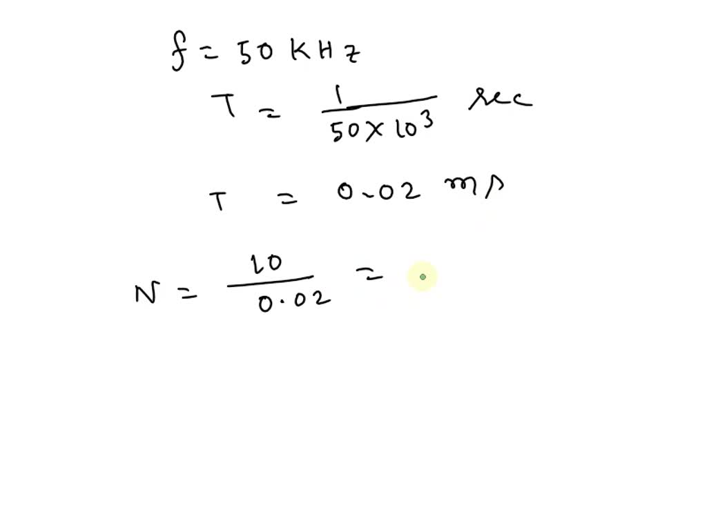 A sine wave has a frequency of 50 kHz. How many cycles does it complete ... A sine wave has a frequency of 50 kHz. How many cycles does it complete ...