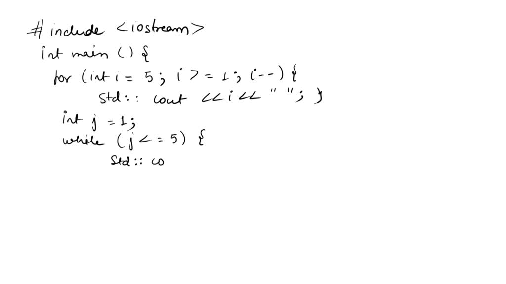 Solved The Language Is C Write A Program That Produces The Given Sequence Of Numbers In 
