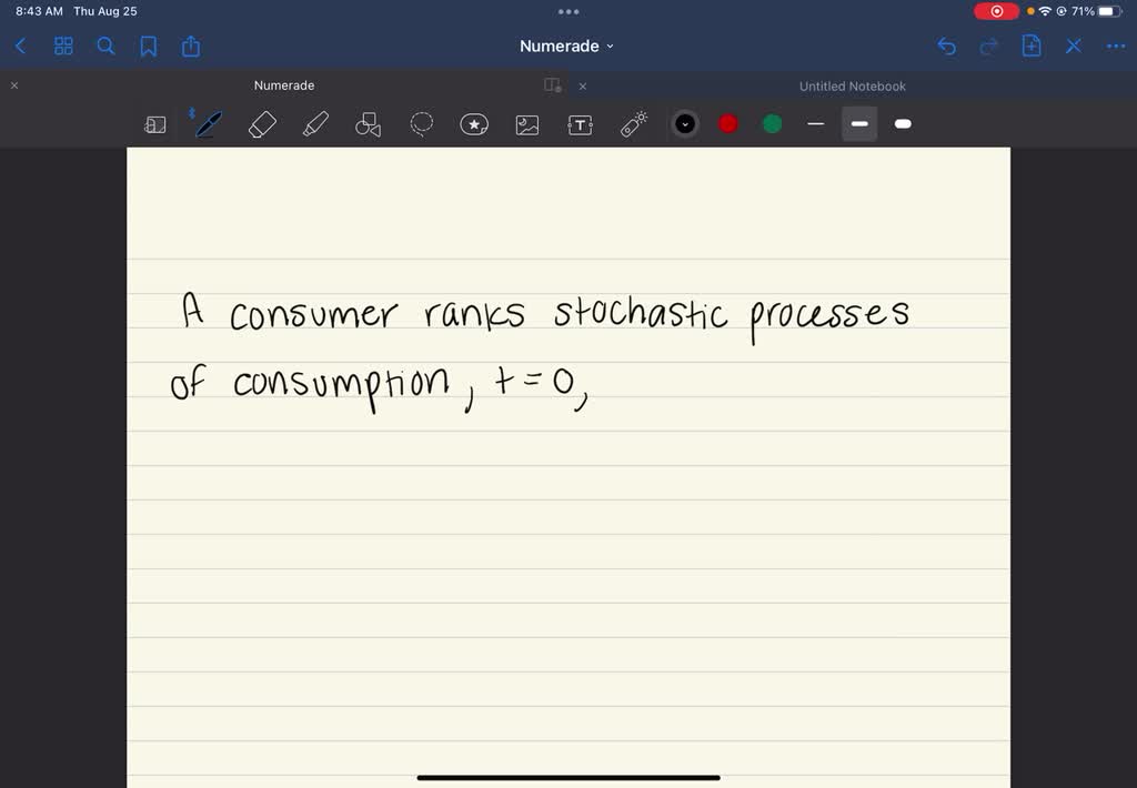SOLVED: Consumption is governed by an n state Markov chain P, π0 where ...