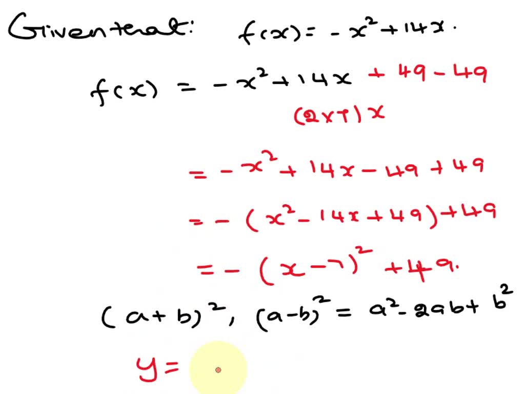 SOLVED: A quadratic function f is given: f(x) = 2x^2 - 2x + 3 a) Express f in transformation ...