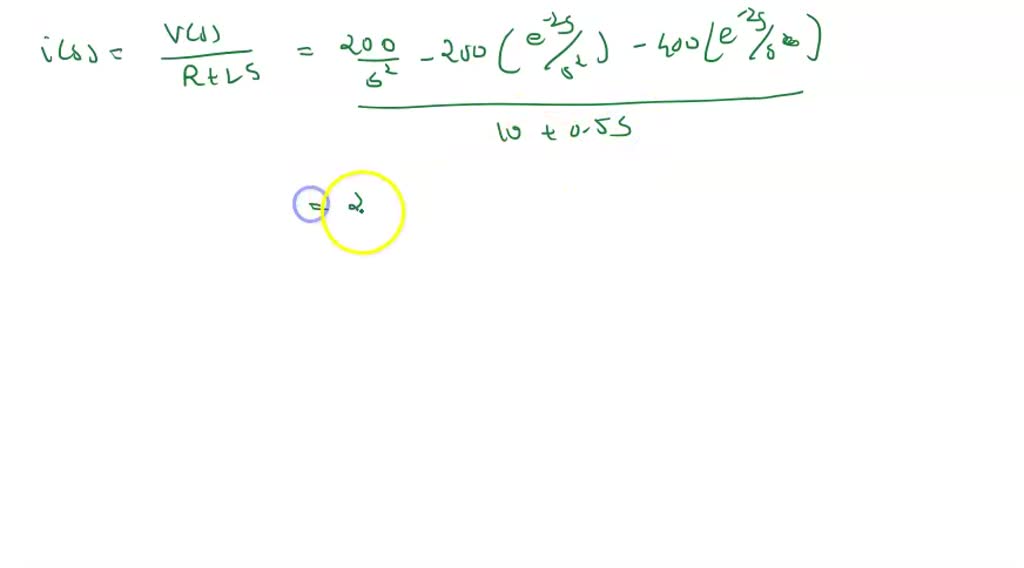 SOLVED: Using the Laplace transform technique, determine the voltage vo(t) in the circuit shown ...
