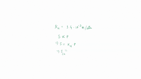 At 25.0 °C the Henry's Law constant for methane (CH4) gas in...