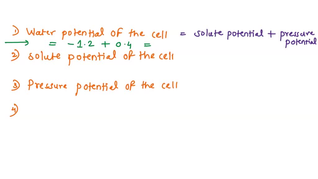 SOLVED: there are more solutes in the cell than in the beaker solution ...