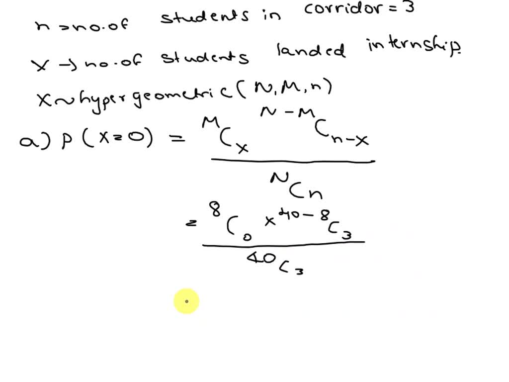SOLVED: Investigate how to compute hypergeometric probabilities in ...