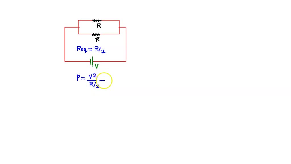 SOLVED: Two identical resistors are connected in parallel. When a ...