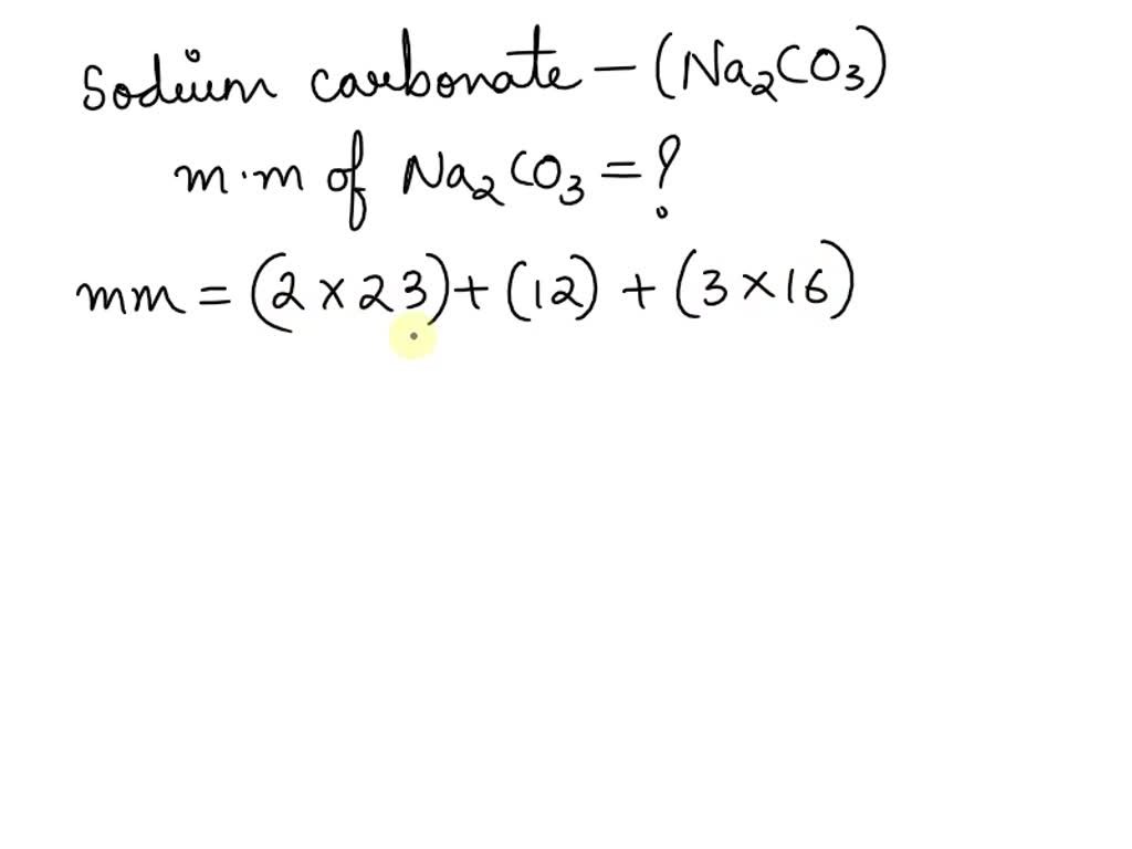 SOLVED: HELP ASAP! What is the molar mass of Na2CO3? Question 3 (Multiple Choice Worth 3 points ...
