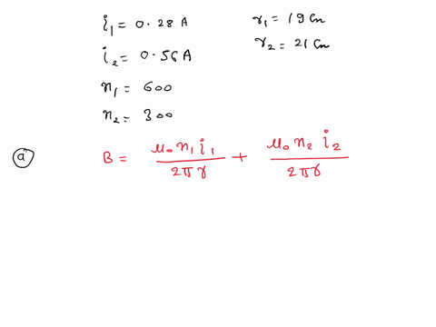 Two coils are wound on a toroidal core as shown in the following figure ...