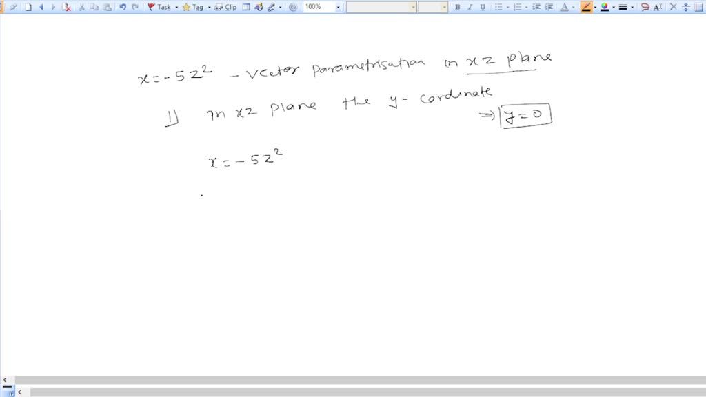 Solved Point Find Vector Parametrization Of The Curve X Sz In The