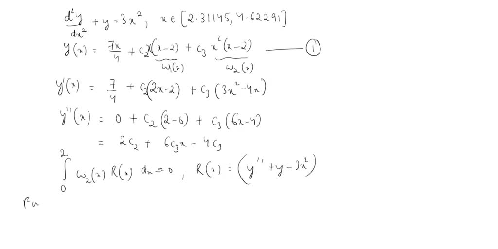 SOLVED: Question 1: Finite-element analysis for Ordinary Differential ...