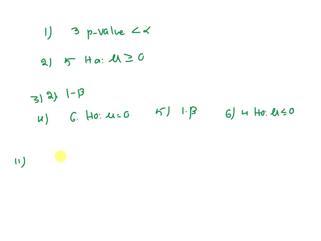 SOLVED: Question 7: Reject Ho Test of this hypothesis requires a 1 ...