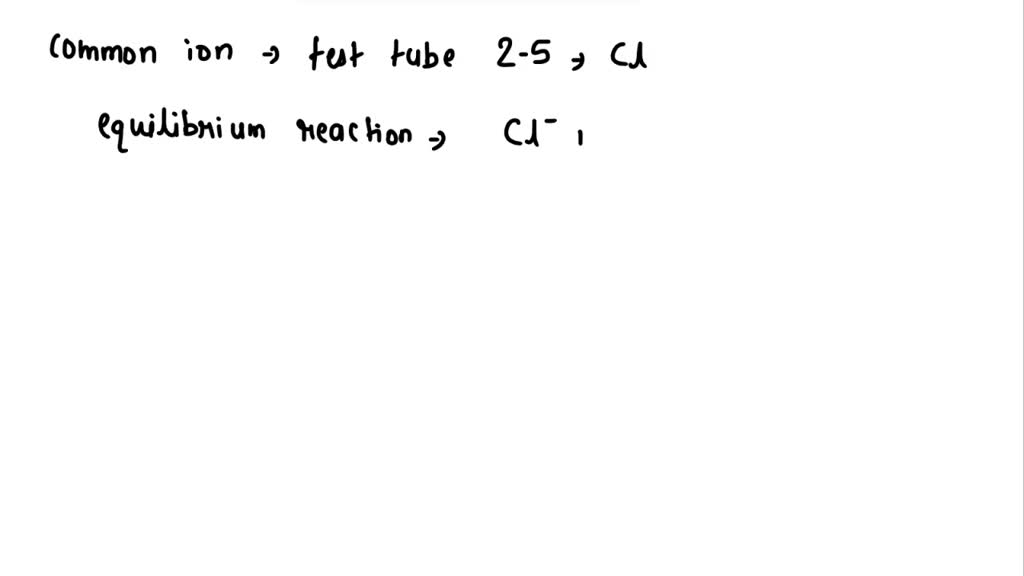 Equilibrium and Le Chatelier's Principle Laboratory Questions Common Ion Effect What is the ...
