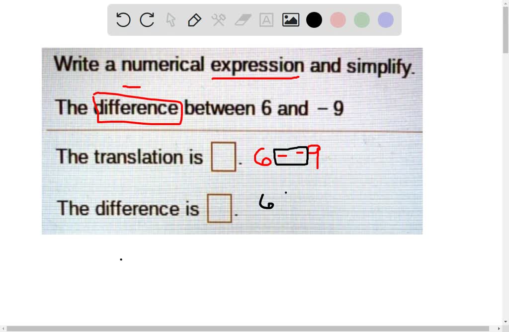 SOLVED Write A Numerical Expression And Simplify The Difference solved-write-a-numerical-expression-and-simplify-the-difference