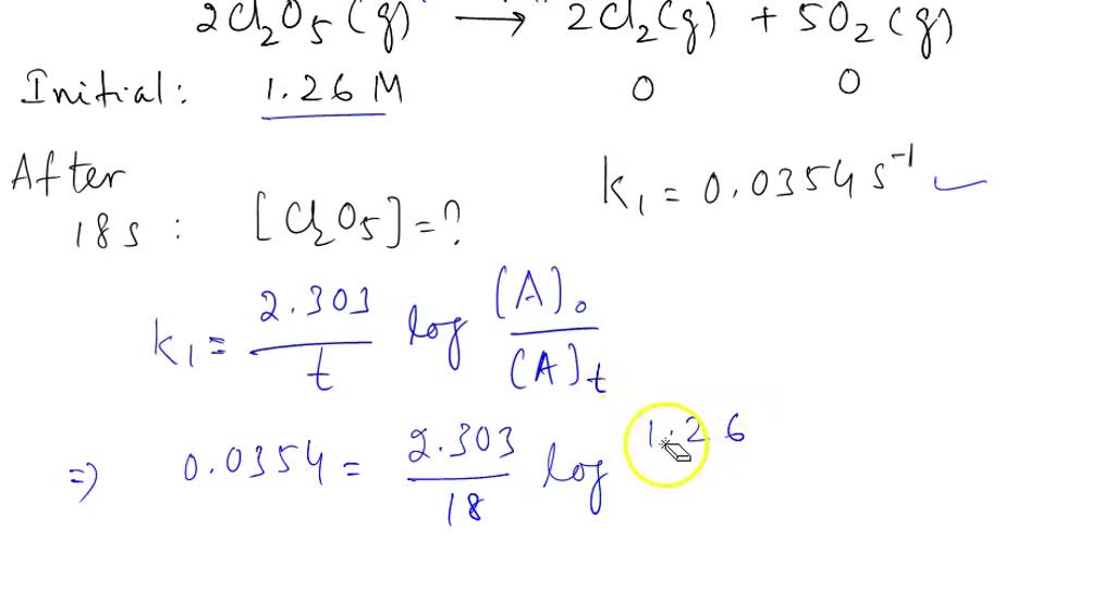 SOLVED: At a certain temperature the rate of this reaction is first ...