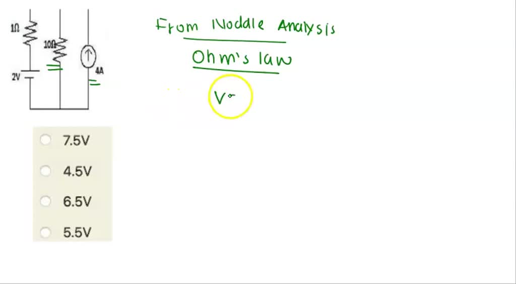 SOLVED: Using nodal analysis, determine the voltage across the 6 ohm ... SOLVED: Using nodal analysis, determine the voltage across the 6 ohm ...
