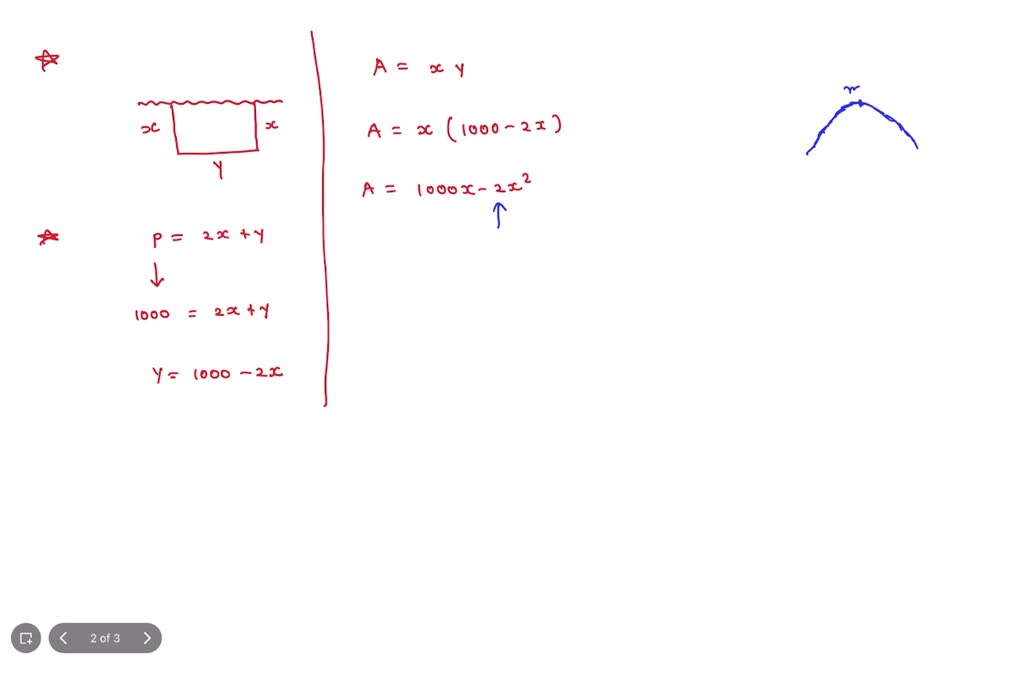 SOLVED: A rectangular plot of farmland will be bounded on one side by a river and on the other ...
