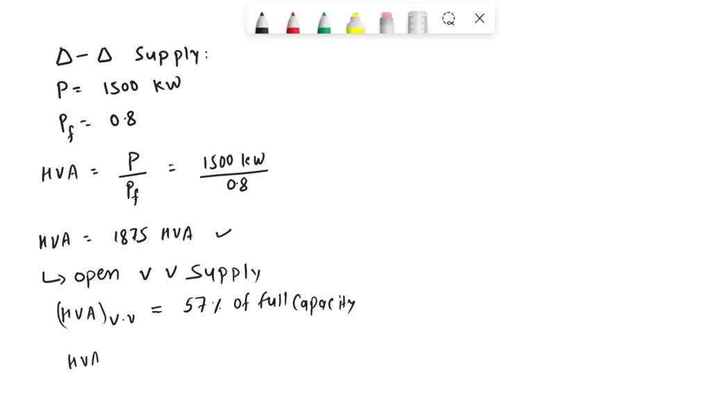 SOLVED: Three single-phase transformers connected in delta-delta supply ...