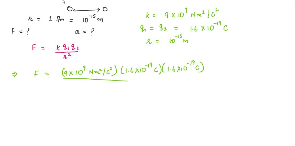 SOLVED: '(a) Find the magnitude of the electric force between two ...