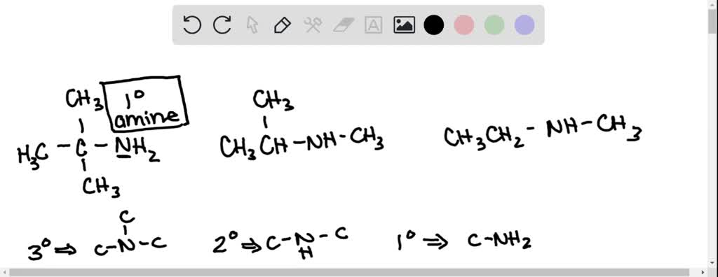 SOLVED: Classify the following amines as primary, secondary, or ...
