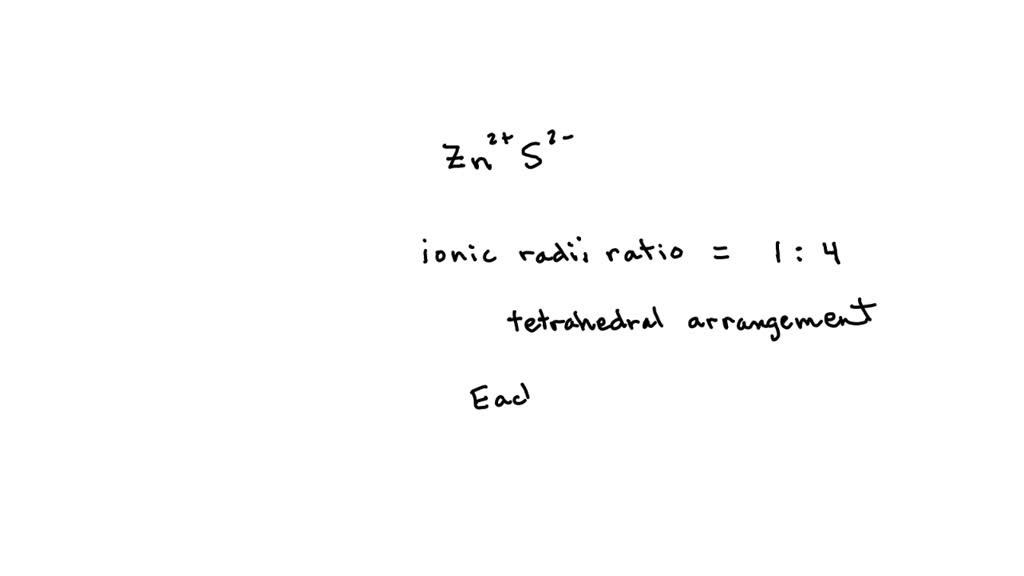 SOLVED: How many zinc and sulfide ions are present in the unit cell of ...