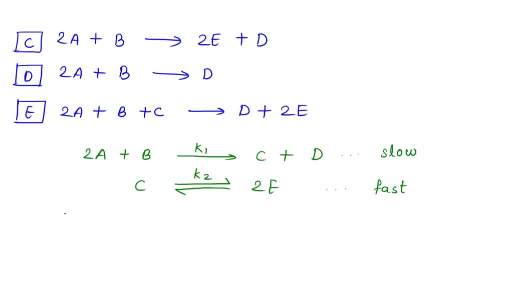 SOLVED: Question 37 of 42 Consider the multistep reaction below. What ...