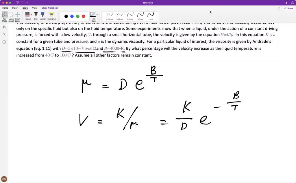 SOLVED: The viscosity of a fluid plays a very important role in ...