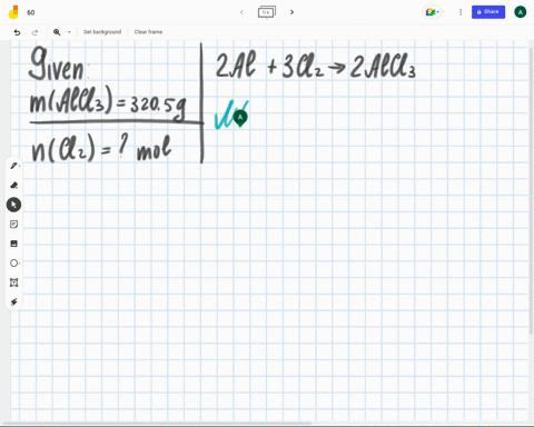 In the following reaction how many moles of chlorine gas are...