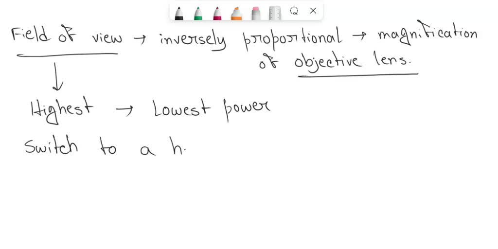 SOLVED: Using the letter "e" slide and the high power (40X) objective lens: Could you see the ...
