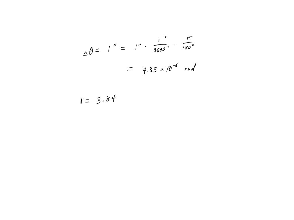 SOLVED: The smallest detail visible through Earth-based telescopes is ...