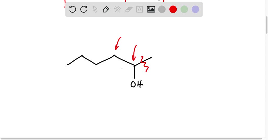 SOLVED: Below is the spectrum for 2-hexanol, which has a molecular ion ...