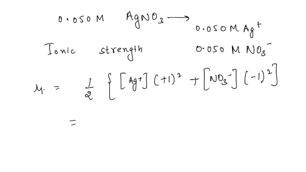 SOLVED: Find the concentration of I- in 0.10 M AgNO3 saturated with AgI ...