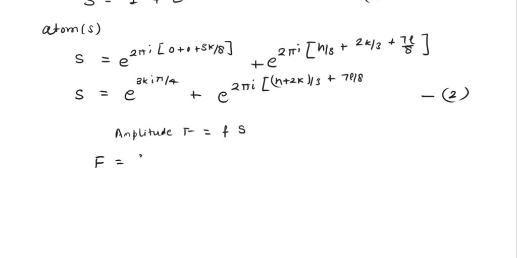 SOLVED: Please find the expression for structure factor. 46 Different simplified expressions for ...