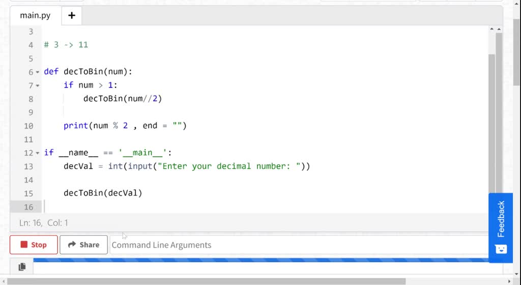 SOLVED Create A Python Code With The Following Specs Convert Binary 