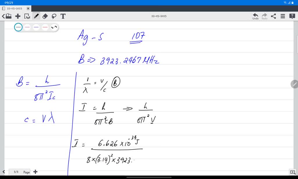 SOLVED: The rotational constant of CO is 0.3904/cm, what is the CO bond ...