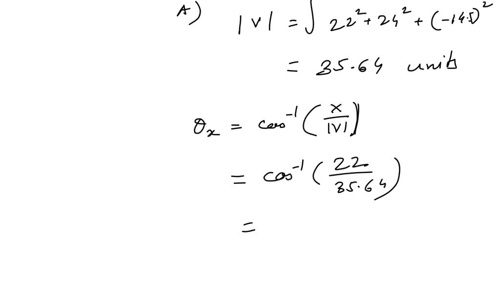 Let V⃗ = 22.0i^ +24.0j^ -14.5k^ . Part A What angle does this vector ...