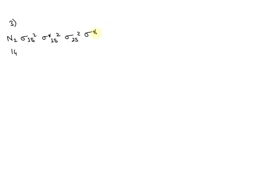 SOLVED: The molecular orbital diagram below may be used for the ...