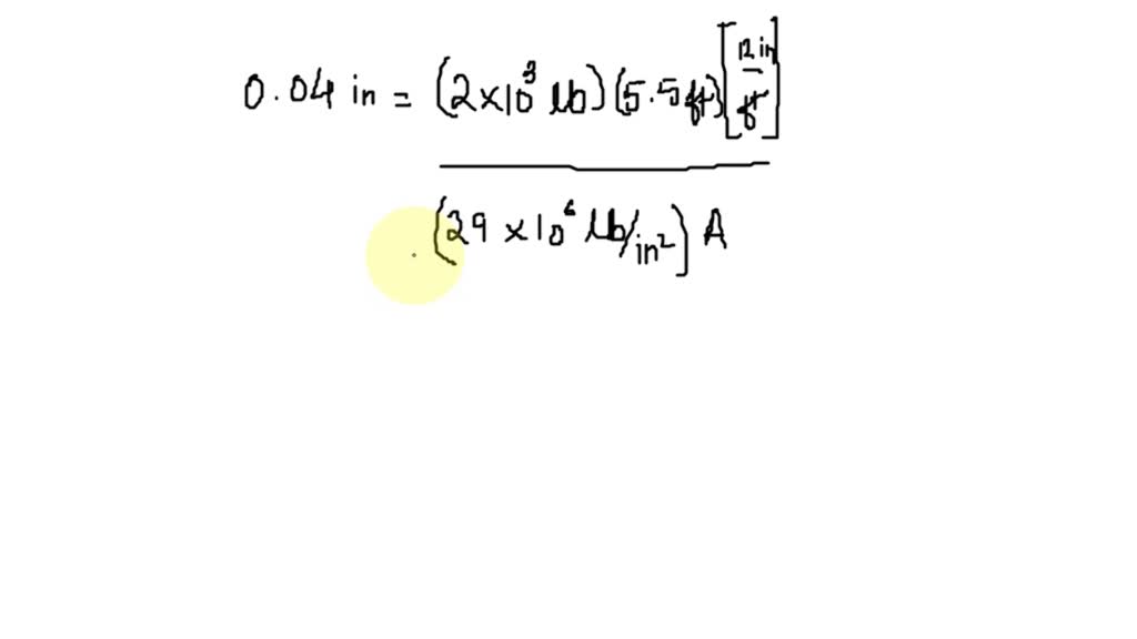 SOLVED: A steel control rod is 5.5 ft long and must not stretch more ...