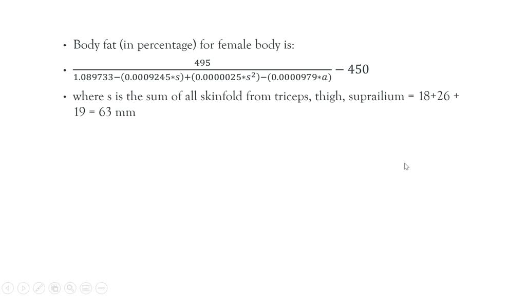 SOLVED: A 45-year-old woman named Christine is measured as having the ...